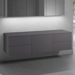 neoro n50 Unterschrank B: 180 cm mit 5 Ausz&uuml;gen, 2#BN0421GR+BN0431GR+BN0409GR,