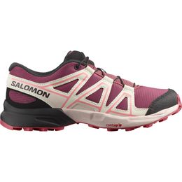 Outdoorschuh Salomon "SPEEDCROSS J", Damen, Gr. 33, nocturne, hushed violet, rouge rot, Synthetik, Textil, Schuhe Outdoorschuh, f&uuml;r Kinder & Jugendliche, Topseller