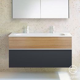 Burgbad Fiumo Schrank mit Doppelwaschtisch, 2 Ausz&uuml;ge, SFXM122F3958FOT52C0001G0223,