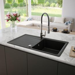 evineo line 350 K&uuml;chensp&uuml;le mit seitlicher Ablage B: 86 T: 50 cm, ELD100AN,