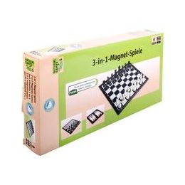 Vedes 3 in 1 Magnetspiel f&uuml;r Dame, Schach und Backgammon, Brettspiel