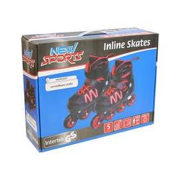 Vedes Inliner mit verstellbarer Gr&ouml;&szlig;e 31 bis 34 und ABEC 7 Carbon Kugellager, Inline-Skates schwarz
