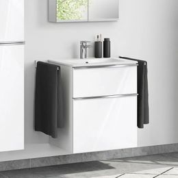 Duravit ME by Starck Waschtisch, evineo ineo4 Unterschrank B: 63 cm, 2 Ausz&uuml;ge, mit Griff,, 233663AC00+BE0265WH,