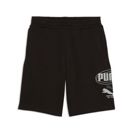 Trainingsshorts Puma "ESS LOGO LAB STORY 1 SHORTS 10&rsquo;&rsquo; TR", Herren, Gr. XL, N-Gr, Puma schwarz, Sweatware, Obermaterial: 68% Baumwolle, 32% Polyester, bedruckt, regular fit ca. Mitte Knie, Hosen Trainingsshorts, Regular Fit, sportlicher Stil, mit Eingrifftaschen