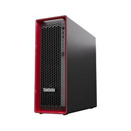 Lenovo ThinkStation P5 (30GA00ASGE), PC-System schwarz/rot, Windows 11 Pro for Workstations