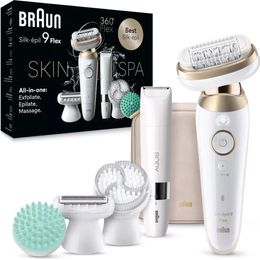 Braun Silk.&eacute;pil 9 SkinSpa Flex 9-481 3D SensoSmart, Epilierger&auml;t wei&szlig;/ros&eacute;gold