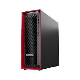 Lenovo ThinkStation P5 (30GA00AQGE), PC-System schwarz/rot, Windows 11 Pro for Workstations