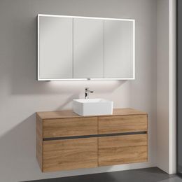 Villeroy & Boch Villeroy & Boch Embrace Schrank mit Waschtisch, mit Spiegelschrank My View Now, 5A5938RW+A95700RH+A4551200, My View Now