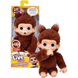 Little Live Pets - My Baby Monkey Minis Brown Cherri, Kuscheltier