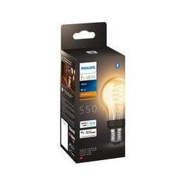 PHILIPS Hue White Filament Lampe E27 A60 550 lm, LED-Lampe