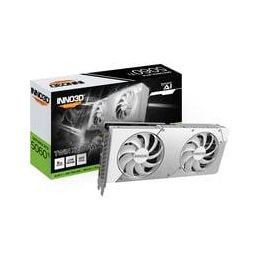 Inno3D GeForce RTX 5060 Ti TWIN X2 OC WHITE 8GB, Grafikkarte DLSS 4, 3x DisplayPort, 1x HDMI 2.1