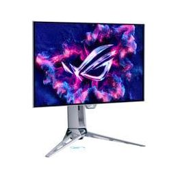 ASUS ROG Swift OLED PG27AQWP-W, Gaming-Monitor 67.3 cm (26.5 Zoll), silber/transparent, QHD, USB-Hub, Dual-Mode (QHD @ 540Hz, HD @ 720Hz), 540Hz Panel