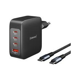 Intenso Power Adapter W140A3C GaN + C520C Kabel, Ladeger&auml;t schwarz, 140Watt