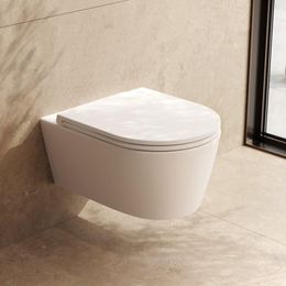 Artiviana Svago Wand-WC mit AquaSpin, Ausf&uuml;hrung kurz, T07WH012BIMWH,