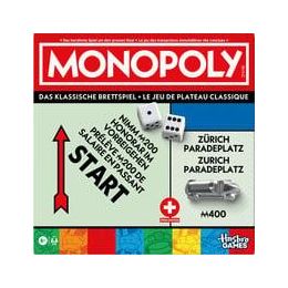 Hasbro Monopoly Schweiz Familienspiel mit gro&szlig;em Spielplan und praktischem Aufbewahrungsfach, Brettspiel