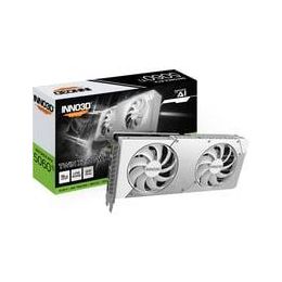 Inno3D GeForce RTX 5060 Ti TWIN X2 OC WHITE 16GB, Grafikkarte wei&szlig;, DLSS 4, 3x DisplayPort, 1x HDMI 2.1