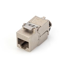 Digitus CAT 6A Keystone Modul, STP, werkzeugfrei, Staubsch int. Kabelmanager,Metall-Snap-In, Set: 24 Stk.