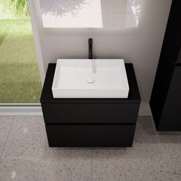 evineo ineo5 evo Unterschrank B: 80 cm mit 2 Ausz&uuml;gen, ineo7 Waschtisch B: 60,5 cm wei&szlig; matt,, BE0957BM+BE0963BM+BE0937WM,