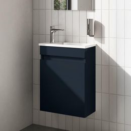 evineo ineo2 Schrank mit G&auml;stebecken B: 46,4 cm, mit 1 T&uuml;r, Anschlag variabel, BE0841WH+BE0840BL,