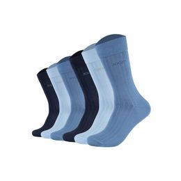 JOOP! Kurzsocken JOOP "Socken Premium Essential Mercerised Socks 6P 6er Pack", Damen, Gr. 39-42, blau, Obermaterial: 69% Baumwolle CO. 31% Polyamid PA., Socken Kurzsocken
