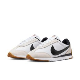 Sneaker Nike Sportswear "Nike Pacific", Damen, Gr. 42,5, wei&szlig;, schwarz, platinum tint, safety orange, Leder, Textil, Schuhe Sneaker