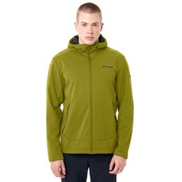 Softshelljacke Vaude "MEN'S EVERHIKE SOFTSHELL HOODY", Herren, Gr. M, schwarz leaf, Softshell, Obermaterial: 100% Polyester. Futter: 100% Polyester, unifarben, regular fit taillenbedeckt, Rundhals, eingesetzt gerader Abschluss, Jacken Softshelljacke, sportlicher Stil, winddicht, wasserabweisend, atmungsaktiv