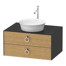 Duravit Waschtischunterschrank White Tulip 80x55cm, E N m/gra m, 2 La m G, 1 Pl (WT49900H558)