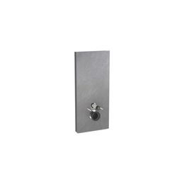 Geberit Wand-WC-Modul Monolith BH 114cm, Fr. Schiefer, S. Alu SW-chrom (131031005)