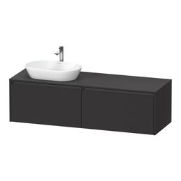 Duravit Waschtischunterschrank Ketho.2 160x55cm, B L, gra matt, 2 Ausz., wandh&auml;ngend (K24889L80800000)