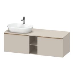 Duravit Waschtischunterschrank D-Neo 140x55cm, 2 A, 1 Pl, B L, b geb/Taupe ma (DE4950L04910000)