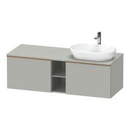 Duravit Waschtischunterschrank D-Neo 140x55cm, 2 A, 1 Pl, B R, b geb/grau ma (DE4950R04070000)