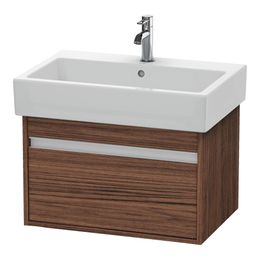 Duravit Waschtischunterschrank Ketho 65x44cm, Nussb dkl., 1 Ausz., wandh&auml;ngend (KT668402121)
