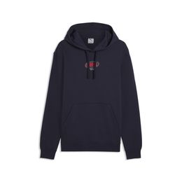 Kapuzensweatshirt Puma "ESS LOGO LAB STORY 1 HOODIE TR", Herren, Gr. XL, new navy, Sweatware, Obermaterial: 68% Baumwolle, 32% Polyester, bedruckt, regular fit normal, angesetztes B&uuml;ndchen, Sweatshirts Kapuzensweatshirt, Regular Fit, mit Kapuze, mit K&auml;ngurutasche, sportlicher Stil