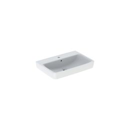Geberit Waschtisch Renova Plan 70x48cm, Hahnl. mit., m &Uuml;L, we. KeraTect (501644008)