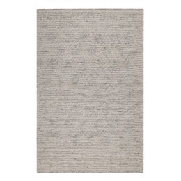 Teppich Esprit "Ivy", wollwei&szlig;, B:80cm H:8mm L:150cm, Schurwolle, Teppiche, Teppich, Wollteppich, Schurwolle, handgewebt, kurzflor, modern, geometrisch