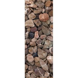 Fototapete ARCHITECTS PAPER "Pebbles", braun (braun, grau), B:1m L:2,8m, Vlies, Tapeten, Steintapete Tapete Natur Braun Panel 1,00m x 2,80m