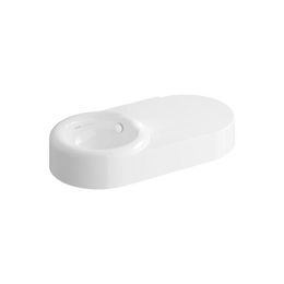 Vitra Liquid Waschtisch 7314B403-0012 80x39,5x15cm, mit &Uuml;berlauf, wei&szlig; hochglanz VC, ohne Hahnloch
