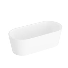 Vitra Geo Badewanne 65372006000 170 x 80 x 56,5 cm, Inhalt 283 l, freistehend, oval, Mittelablauf