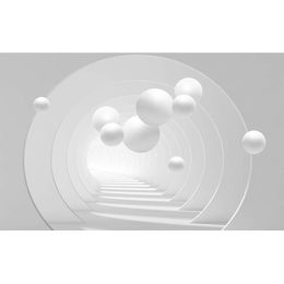 Fototapete papermoon "Abstrakt 3D Effekt", bunt, B:4,5m L:2,8m, Vlies, Tapeten