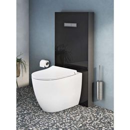 Vitra Vitrus Stand-Sp&uuml;lkasten 770-1761-01 Glasfront schwarz, 3/6 l, f&uuml;r Stand-WC, ohne Armatur