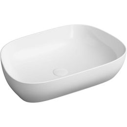 Vitra Options Aufsatzschale 5993B403-0016 62,5x42,5cm, TV, ohne &Uuml;berlauf/Hahnloch, wei&szlig; VC