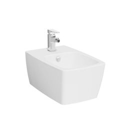 Vitra Metropole Wand-Bidet 5675B001-1046 36x56cm, mit &Uuml;berlauf, 1 Hahnloch mittig, Edelwei&szlig;
