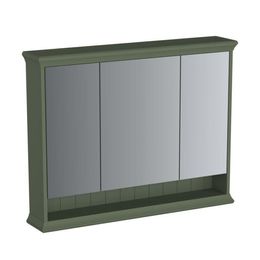 Vitra Valarte LED-Spiegelschrank 65833 98x17x76cm, 3 Spiegelt&uuml;ren, Korpus Vintage gr&uuml;n, lackiert