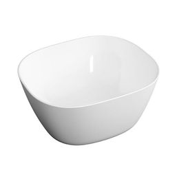 Vitra Plural Aufsatzschale 7811B403-0016 45 x 38 x 13,5 cm, wei&szlig; hochglanz, hoch, rechteckig, ohne &Uuml;berlauf/Hahnloch
