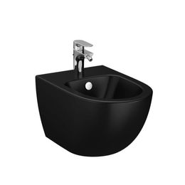 Vitra Sento Wand-Bidet 4338B083-1046 36,5x54cm, mit &Uuml;berlauf, 1 Hahnloch mittig, schwarz matt