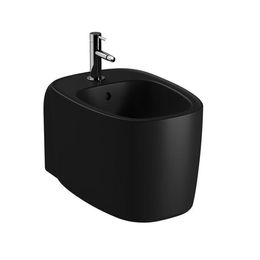 Vitra Plural Wand-Bidet 7831B483-0288 36x54,5cm, &Uuml;berlauf, 1 Hahnloch mittig, schwarz matt, VC