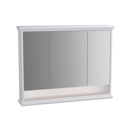 Vitra Valarte LED-Spiegelschrank 62234 98x17x76cm, 3 Spiegelt&uuml;ren, Korpus wei&szlig; matt