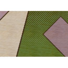 Livingwalls Fototapete LIVING WALLS "Walls by Patel Pattern Play 3", beige (bunt), B:4m L:2,7m, Vlies, Tapeten, Vlies, Wand, Schr&auml;ge