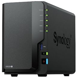 Synology NAS-Server "DS225+ 2 Bay NAS", schwarz, B:4cm H:16,5cm T:23,22cm, NAS-Server, NAS-Server