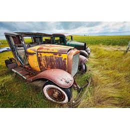 Fototapete papermoon "Oldtimer", bunt, B:4,5m L:2,8m, Vlies, Tapeten